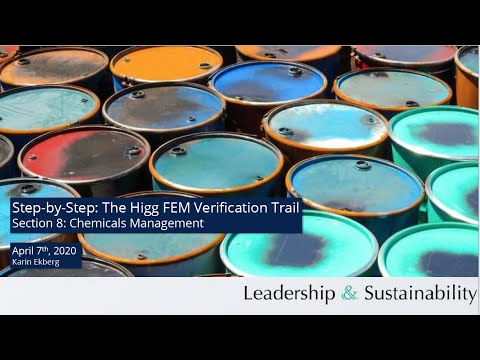 The Higg FEM Verification Trail, Chemicals Management - YouTube