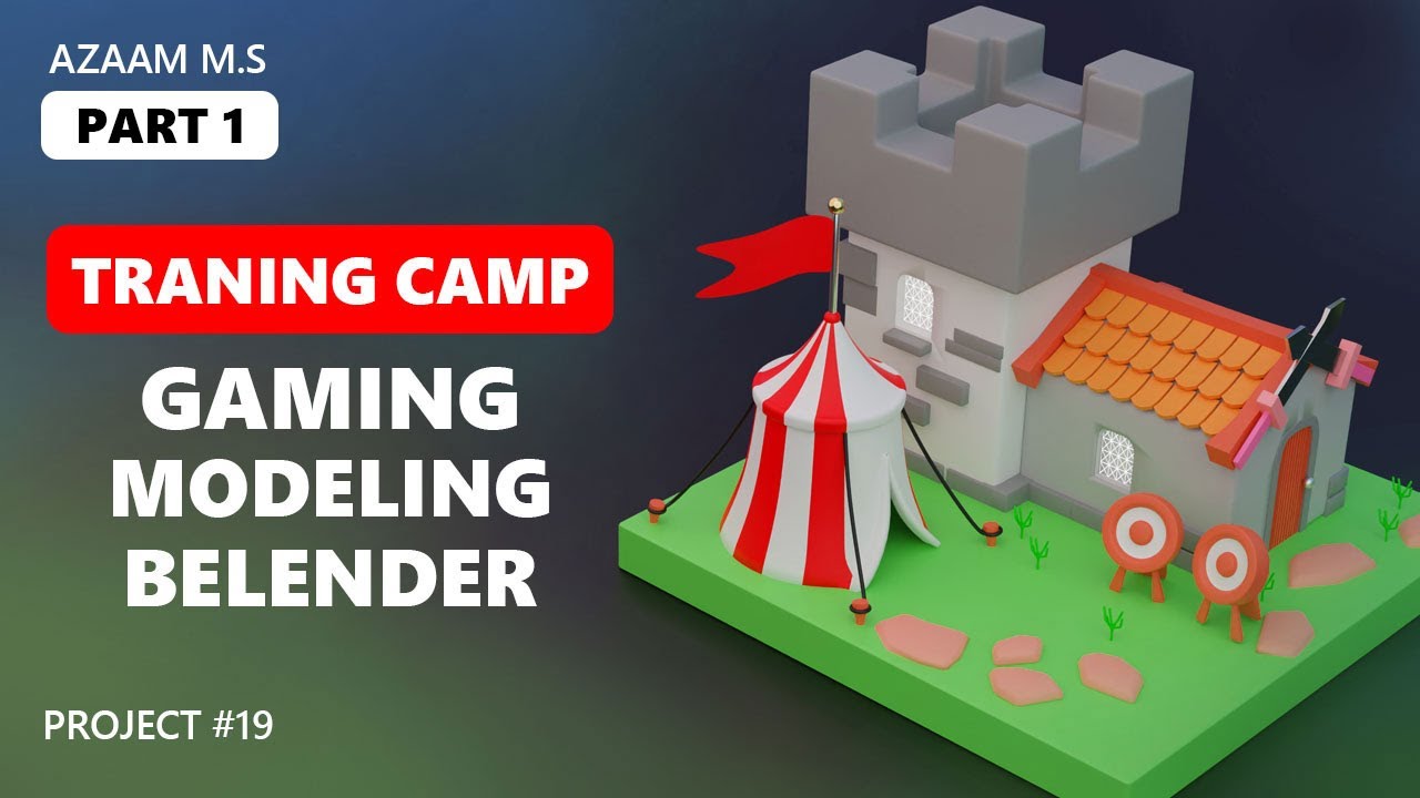 Blender 3D Modeling Traning Camp Part 1 | 3D Game Modeling Blender ...