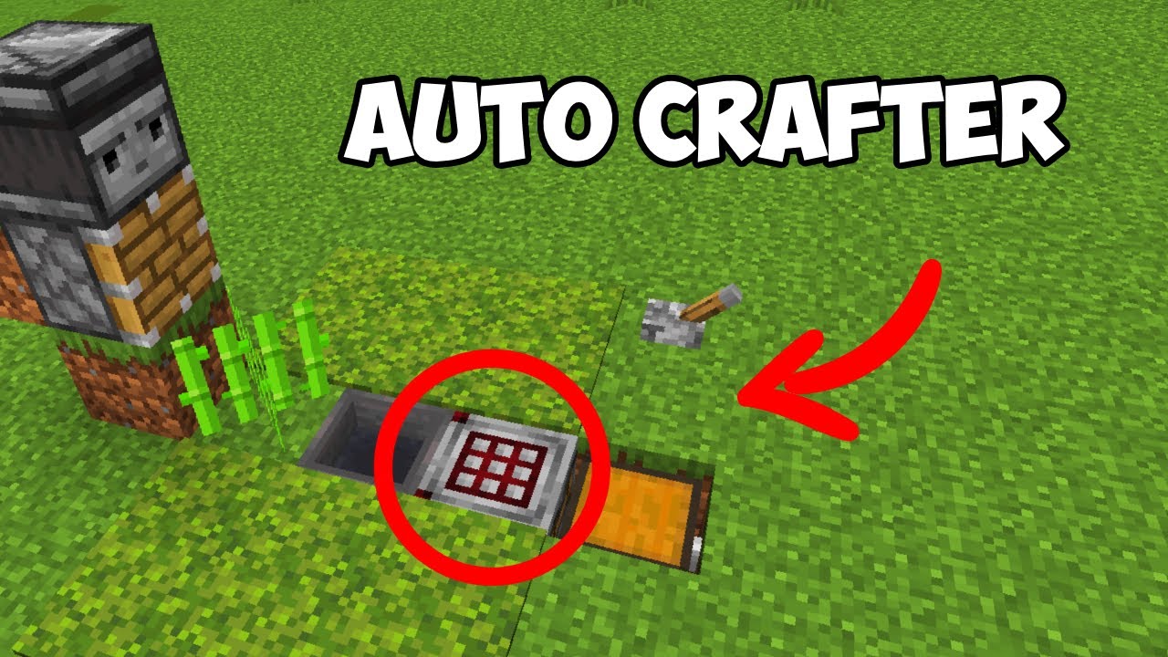 Minecraft: Simple Build Hacks! AUTO CRAFTER ( paper and sugar ...