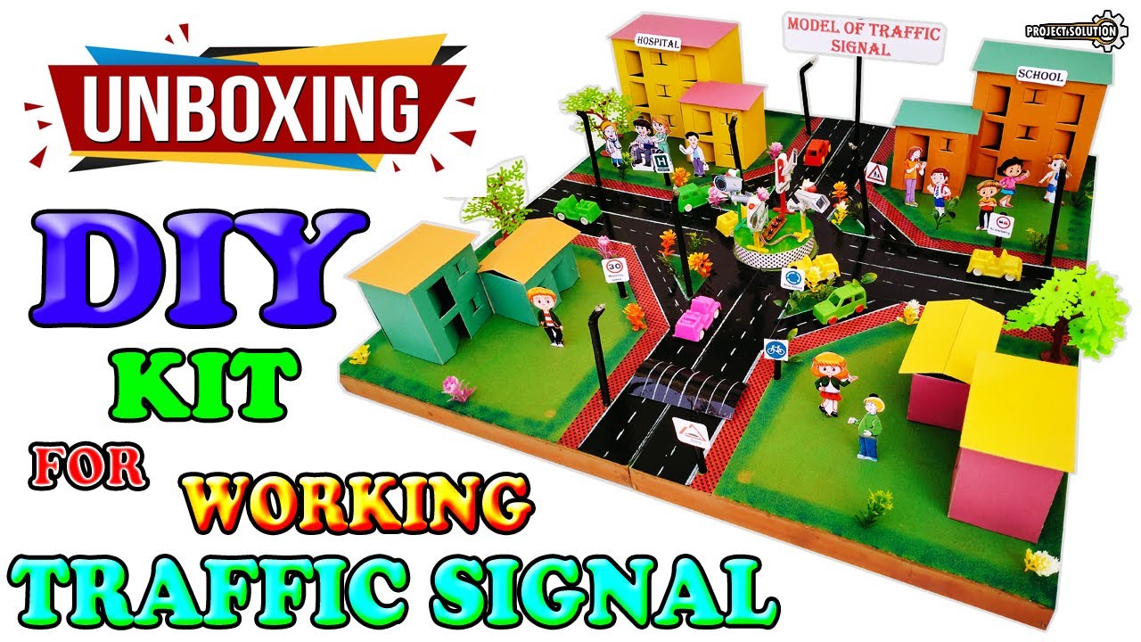 DIY KIT FOR WORKING MODEL OF TRAFFIC LIGHT || TRAFFIC SIGNAL | TRAFFIC ...