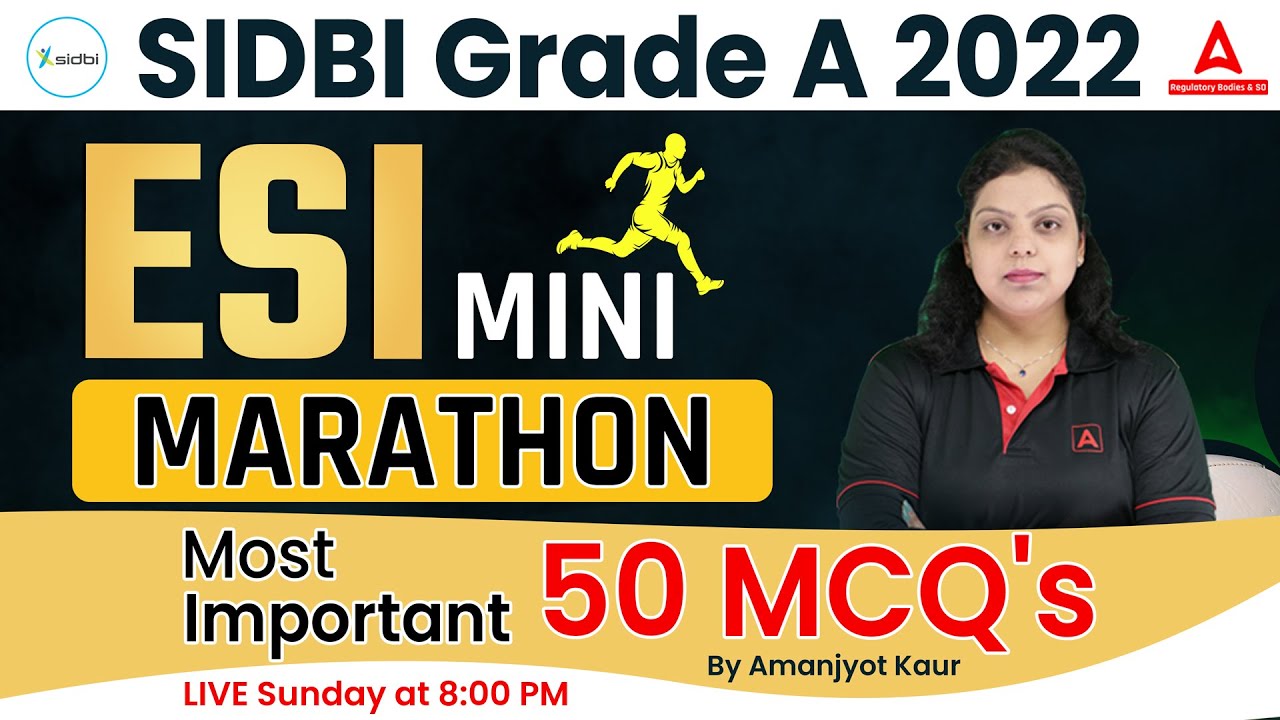 ESI Most Important 50 MCQs with Detail Explanation | SIDBI Grade A ...
