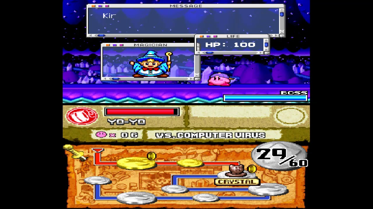 Kirby Super Star Ultra (DS) The Great Cave Offensive - Boss #2 Computer ...