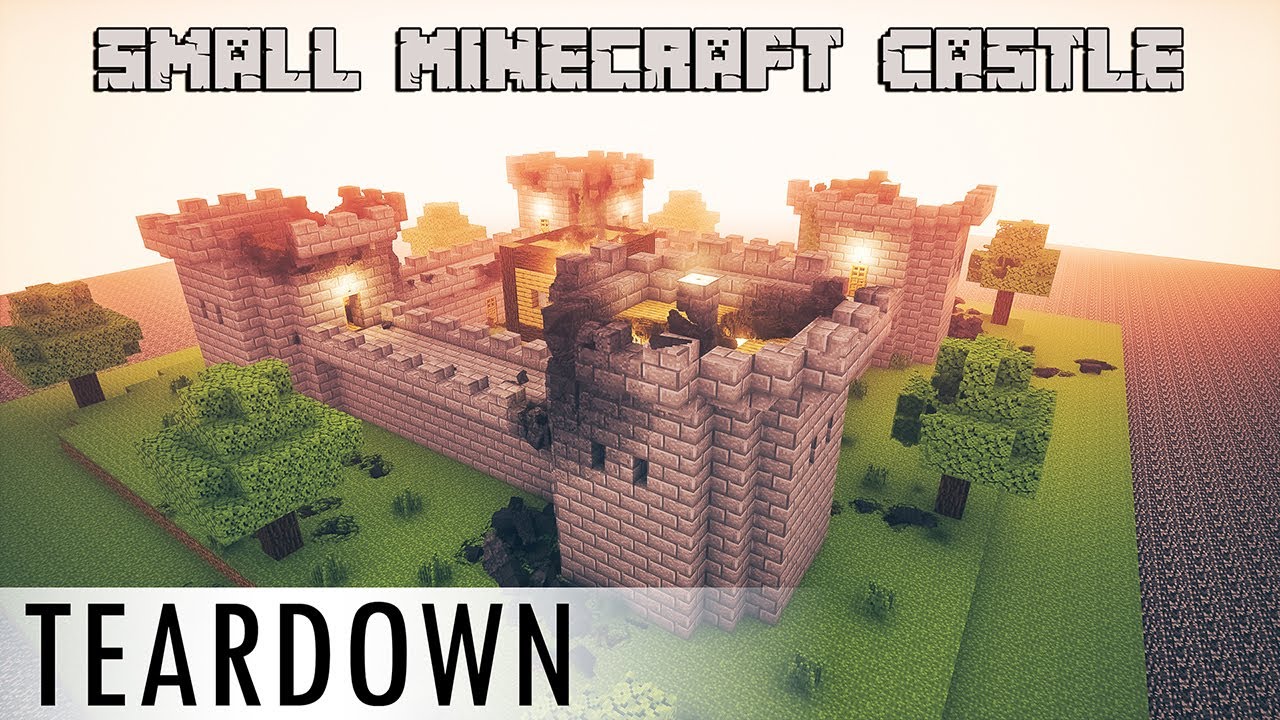 Demolish a Small Minecraft Castle in Teardown - YouTube