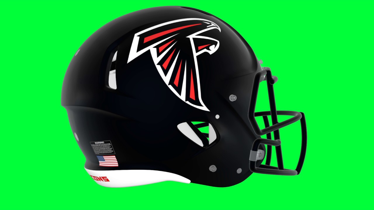 Atlanta Falcons Helmet Green Screen Logo Loop Chroma Animation - YouTube
