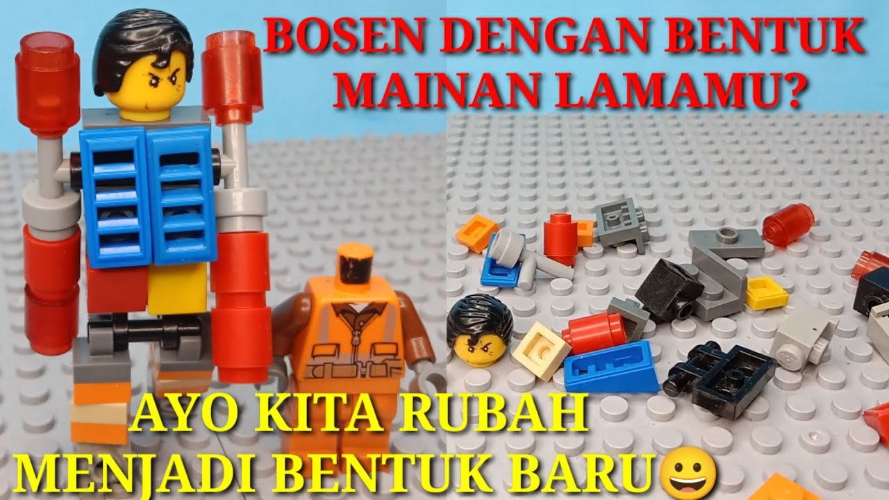 Mainan kreatif Merakit lego Membuat mainan Mini figure stop-motion Lego ...