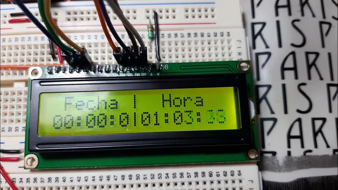 Calendario + Reloj con pantalla LCD 2x16 - Arduino Mega 2560 - YouTube