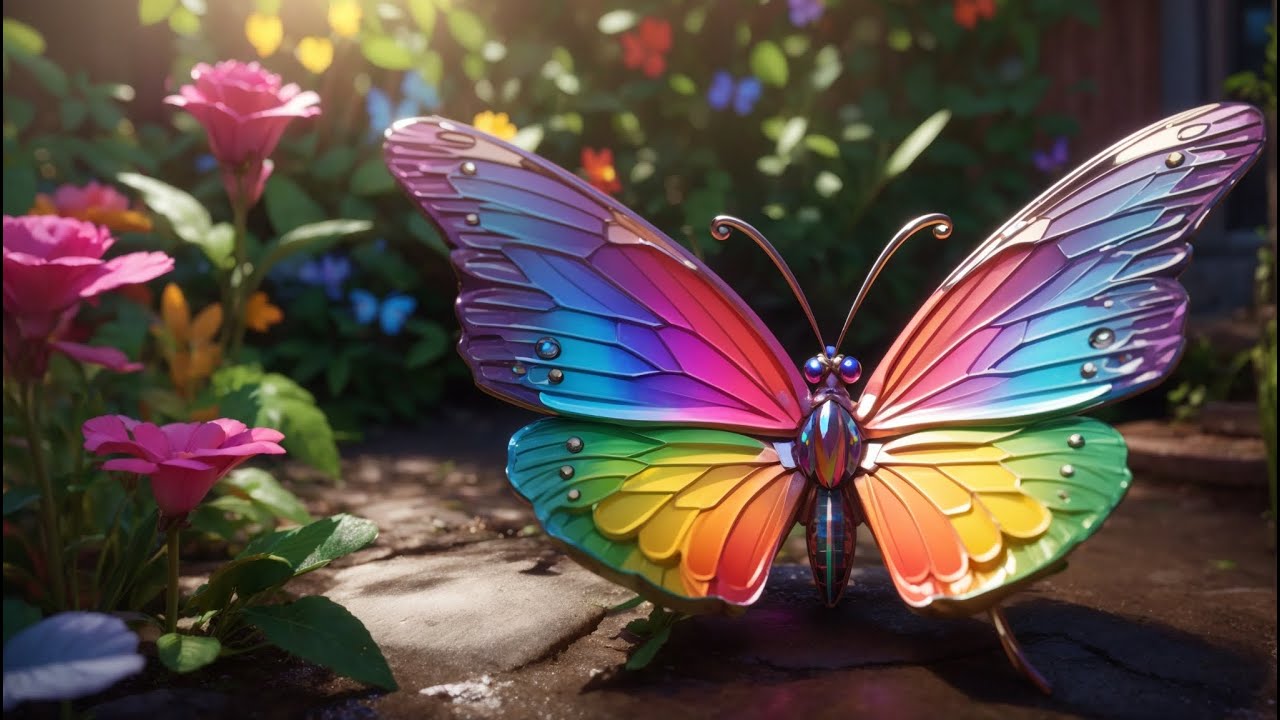 The Beautiful Rainbow Butterfly: A Tale of Beauty and Harmony - YouTube