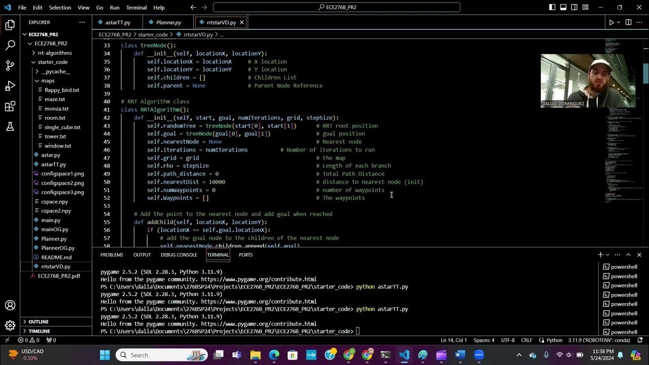 Rapidly Exploring Random Trees (RRT) Visualizations - YouTube