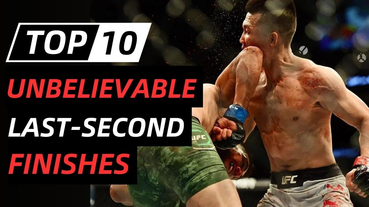 10 Unbelievable Last-Second FINISHES in MMA History - YouTube
