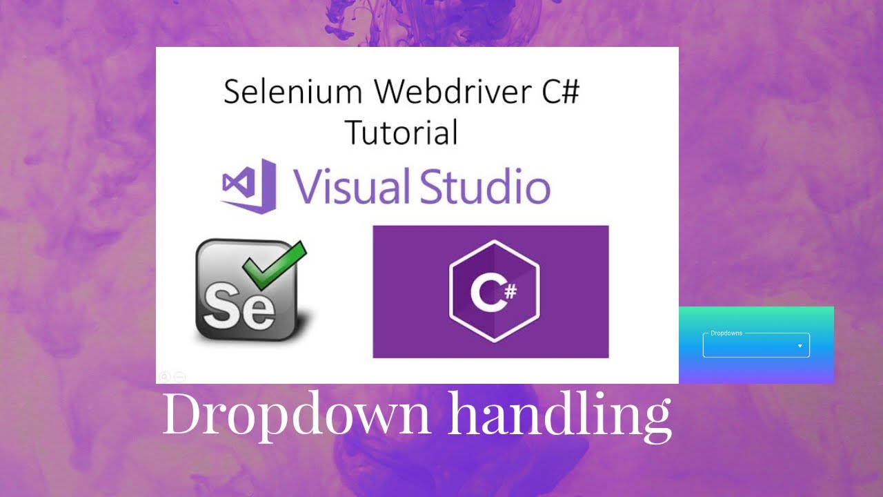Selenium Webdriver C Tutorials Drop Down Handling Youtube 9881