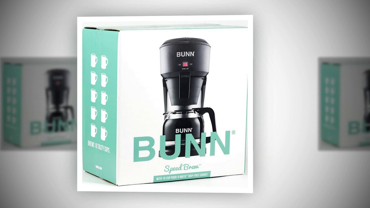 BUNN Speed Brew 10-Cup Home Coffee Brewer - YouTube