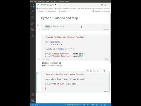 🐍Map-Lambda In Python | Python Tips #shorts #pythonprogramming - YouTube