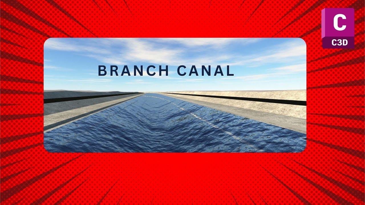 Branch Canal Cross Section Design in Civil 3D | Step by Step - YouTube