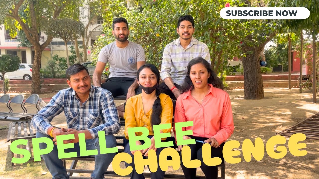Funny challenge video with friends | Spell bee competition | Spelling ...