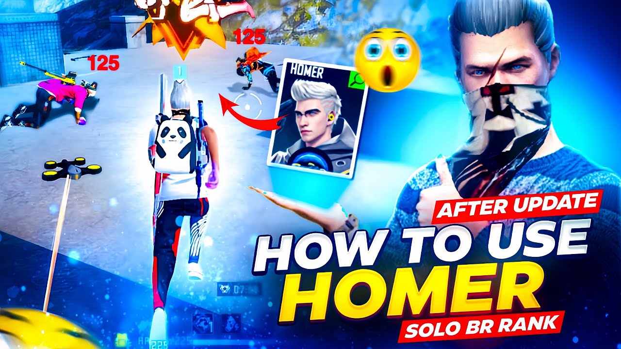 New HOMER Is Op 🔥 | Solo Rank Push Tips With Strategy | Utkarsh FF ...