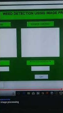 Removal weed detection using image processing - YouTube