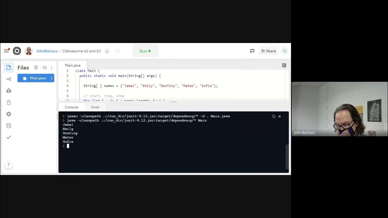 AP CSA 6.2 6.3 For Loops and Enhanced For Loops - YouTube