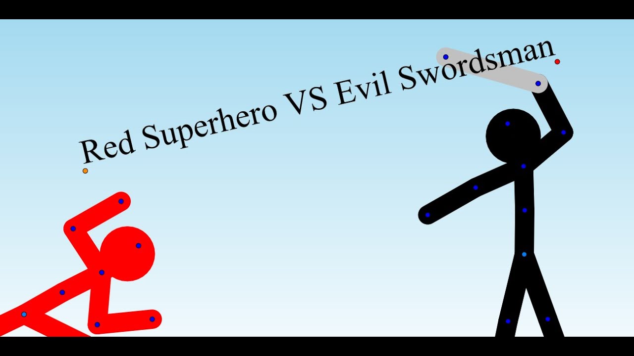 Red Superhero VS Evil Swordsman (Stickman Animation) - YouTube