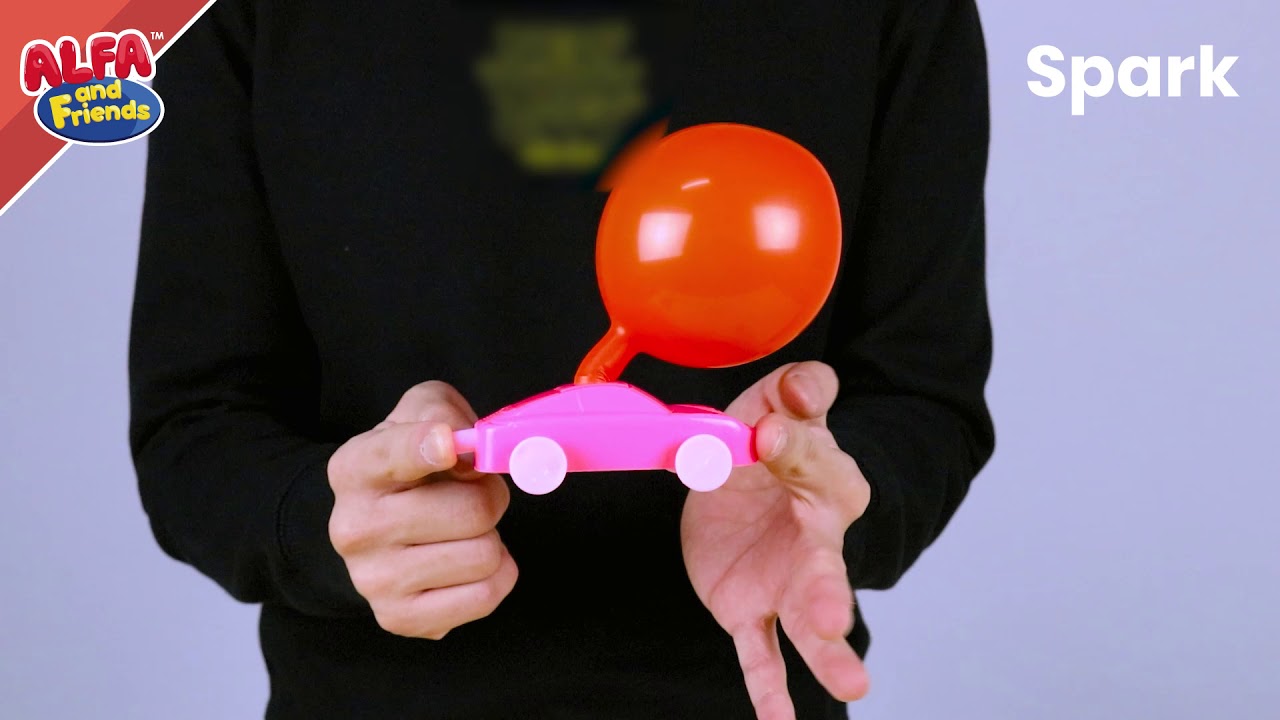 Spark STEM Kit #28 - Balloon Powered Car Kit - YouTube