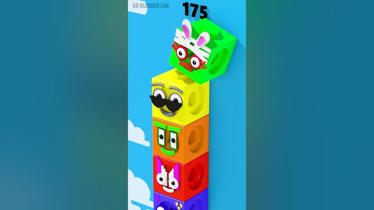 Numberblocks Standing Tall 150 To 200 Mathlink Snap Cubes shorts YouTube numberblocks-standing-tall-150-to-200-mathlink-snap-cubes-shorts-youtube
