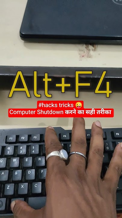 Shutdown shortcut key in computer | How to shutdown Laptop #shorts # ...