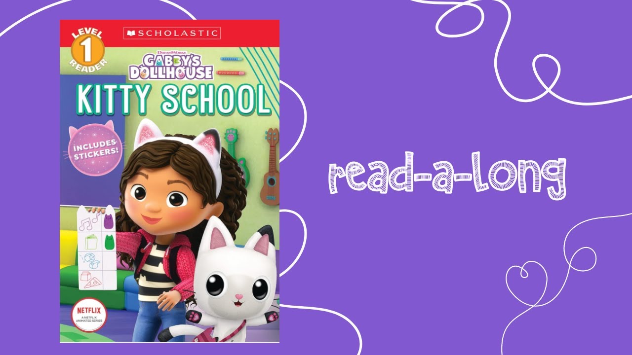 Gabby's Dollhouse Kitty School - Level 1 Reader - read along - YouTube