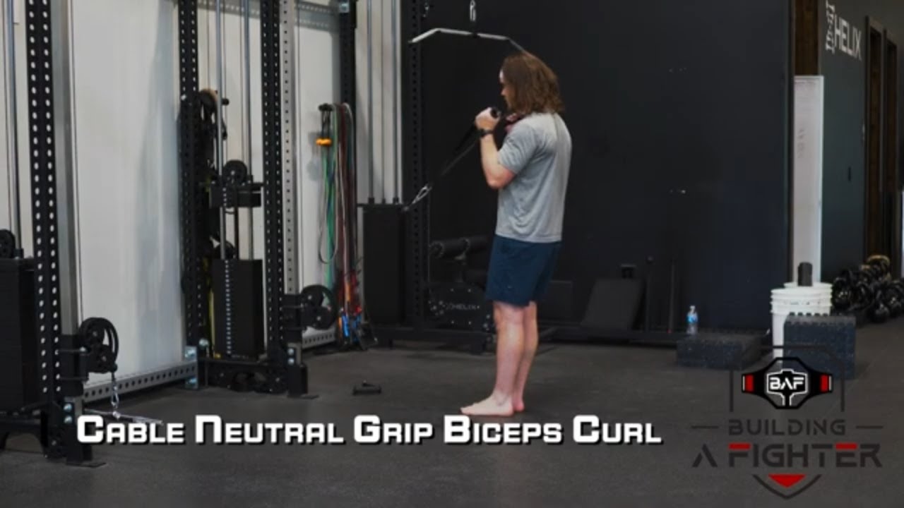 Cable Neutral Grip Biceps Curl - YouTube
