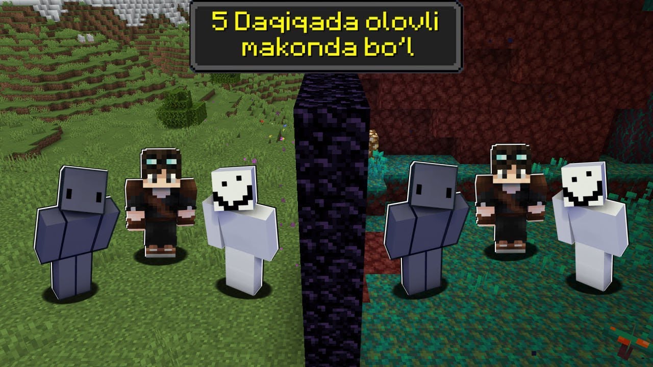 Minecraft, lekin Biz 150 daqiqada 10 topshiriqni bajarishimiz kerak ...