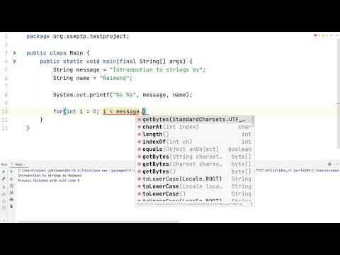 Java - Introduction to Strings - YouTube