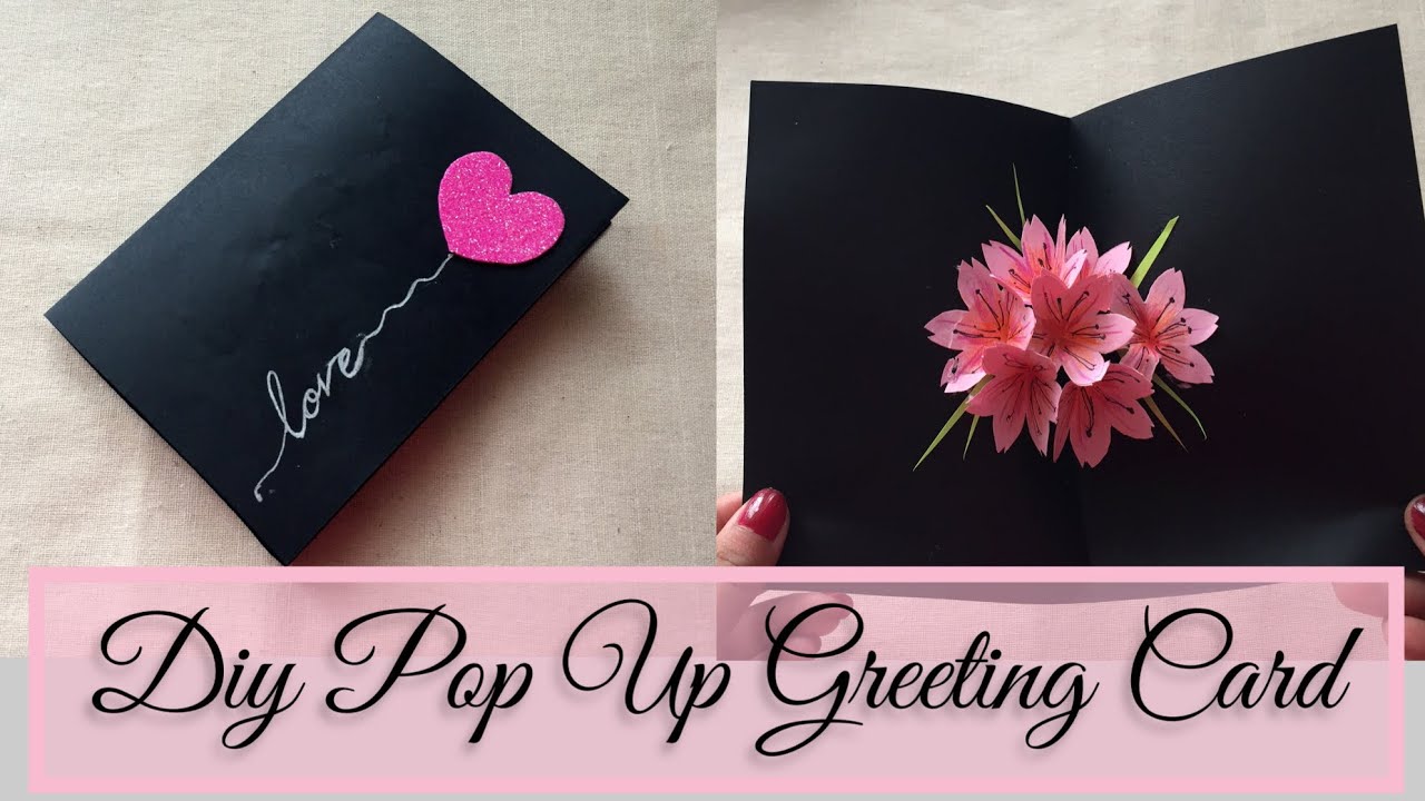 DIY Pop Up Greeting card - Tutorial - Anniversary Card idea - Handmade ...