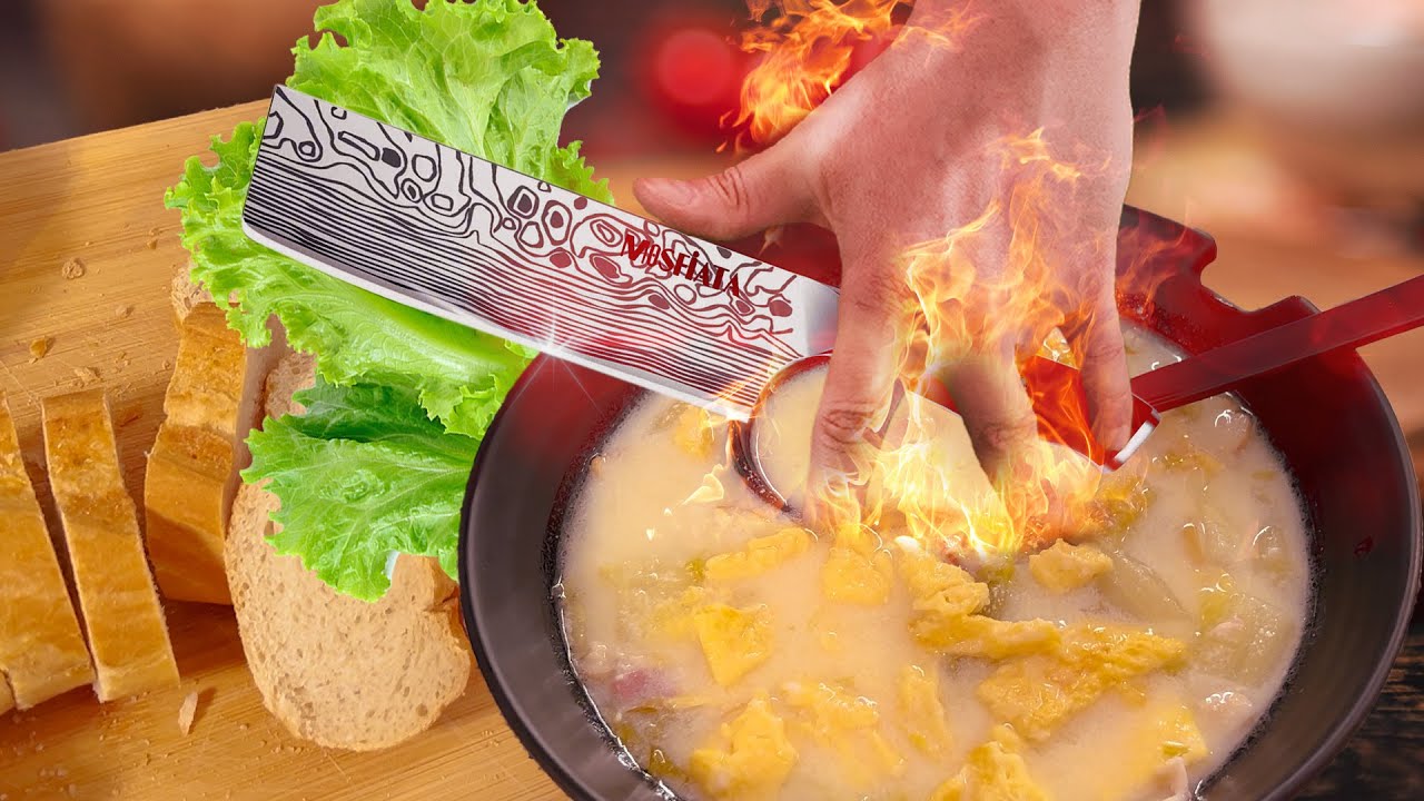 How to make EGG AND LETTUCE SOUP Recipe🍃🥣 Green Salad Soup - Action ...