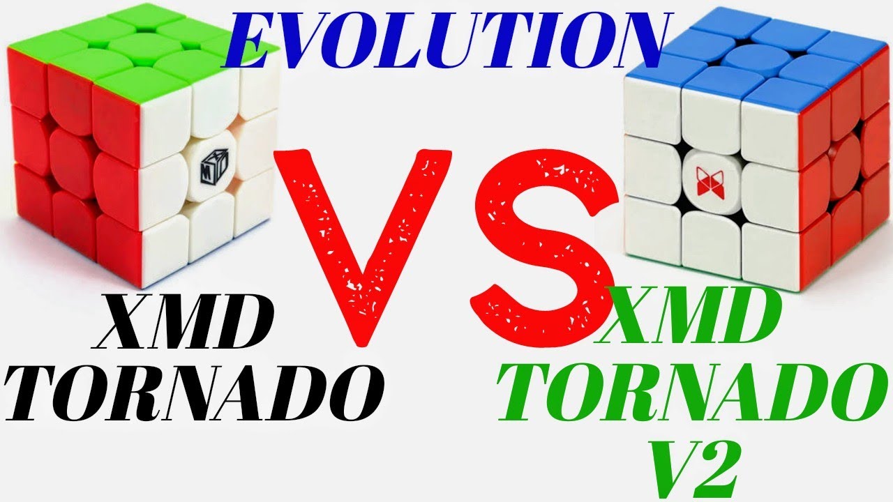 Tornado V1 VS Tornado V2. Qiyi Mofange X-Man Design Tornado Evolution ...