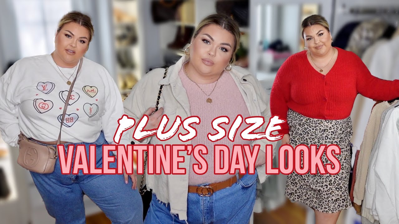 PLUS SIZE VALENTINE'S DAY OUTFIT IDEAS - YouTube