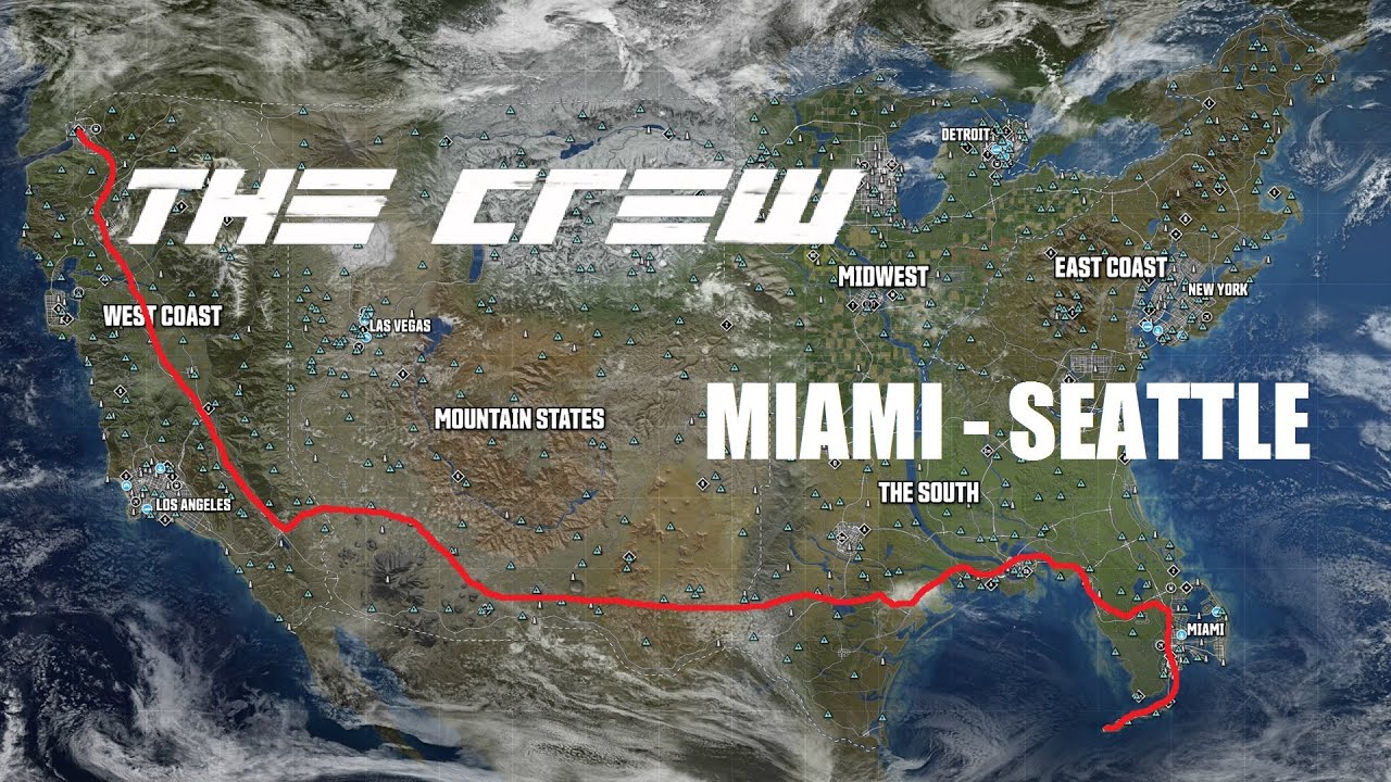 Coast to Coast Timelapse, Miami to Seattle (Long version) - The Crew ...
