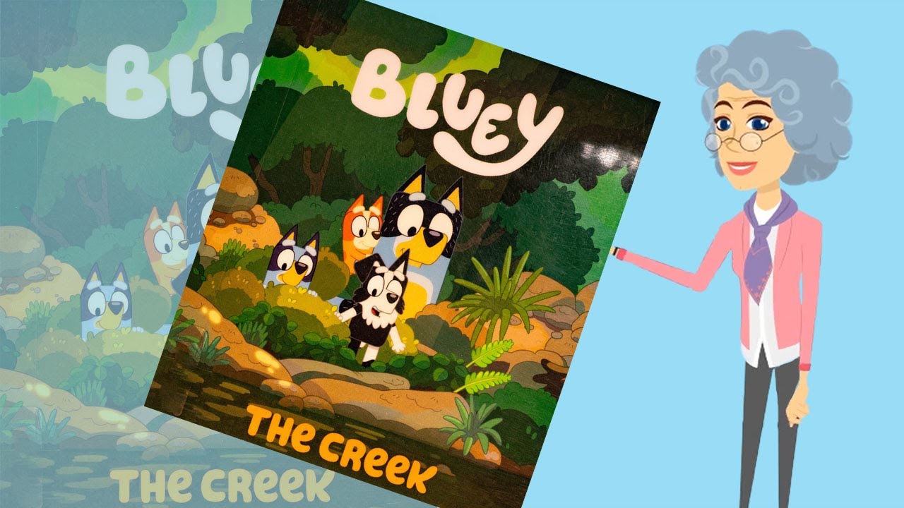 Read along | Bluey, The Creek (with Highlighted words!) - YouTube