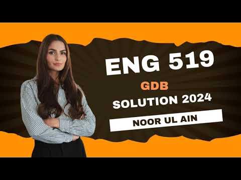 Eng 519 gdb solution 2024 || correct solution - YouTube