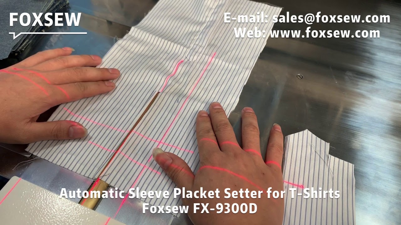Automatic Sleeve Placket Setter for Shirt - YouTube