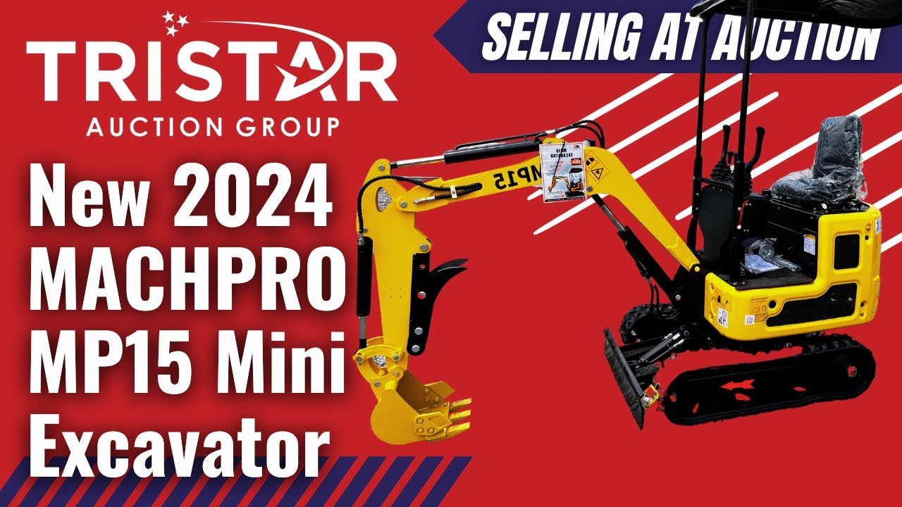 NEW 2024 MachPro MP15 Mini Excavator (3164) - Selling at auction - YouTube