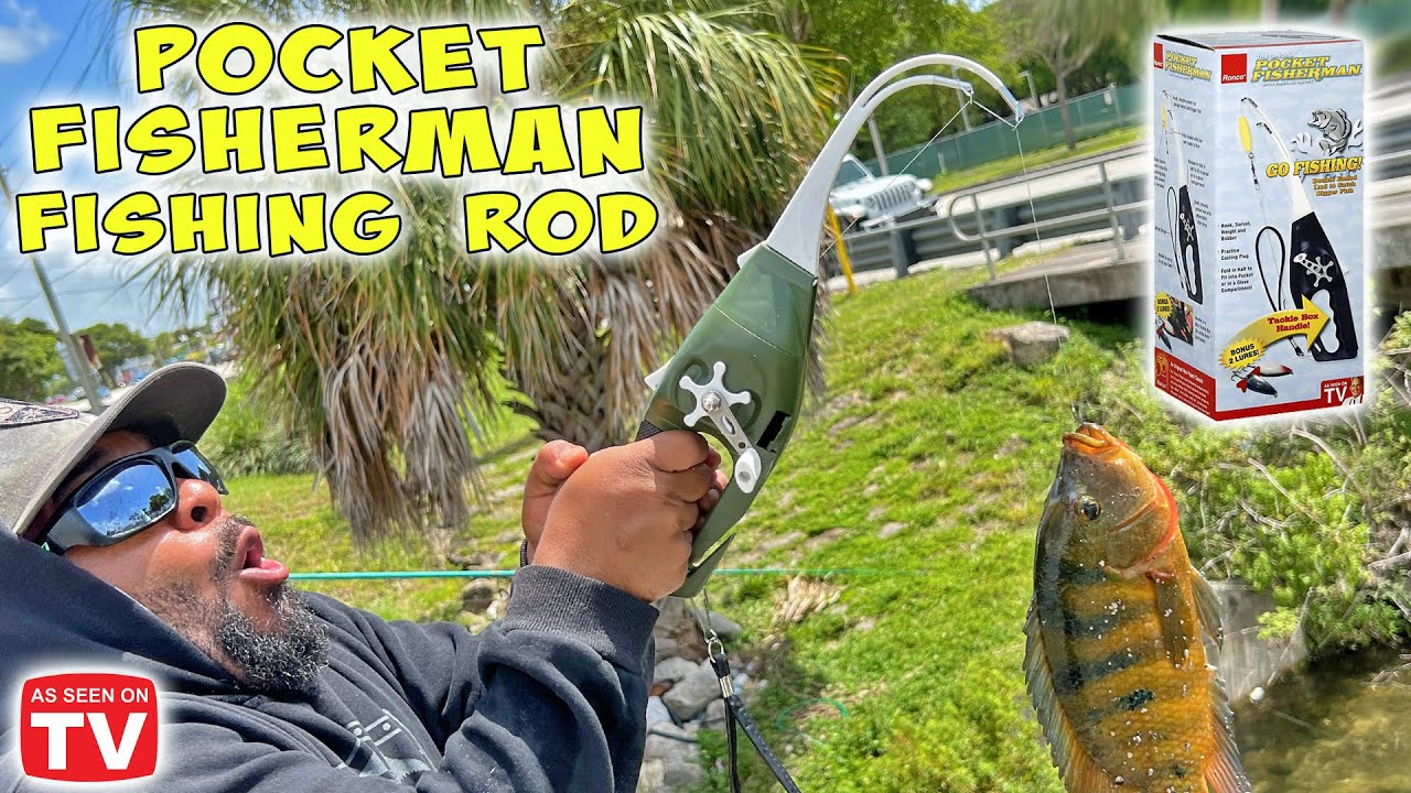 POCKET FISHING ROD Catches Fish! - YouTube