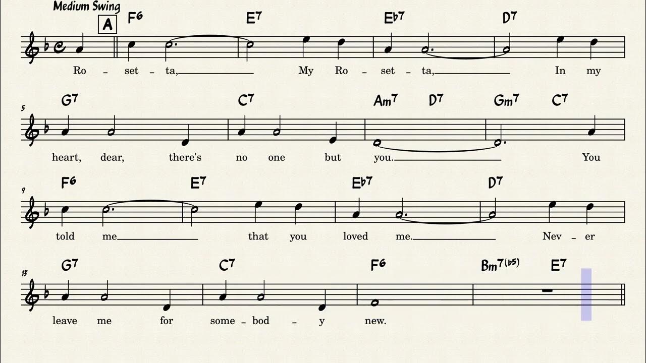 Rosetta [lead sheet] - YouTube