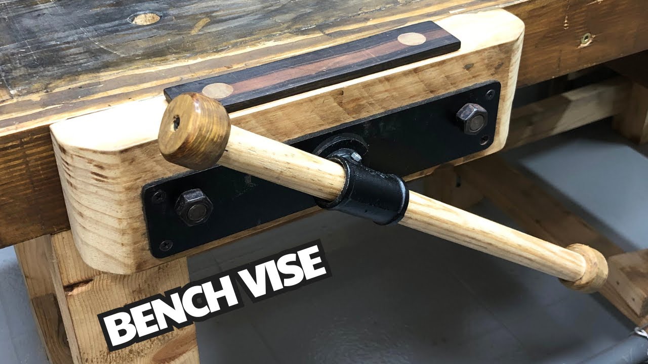 DIY Wooden Bench Vise / Wooden Bench Vise making. - YouTube
