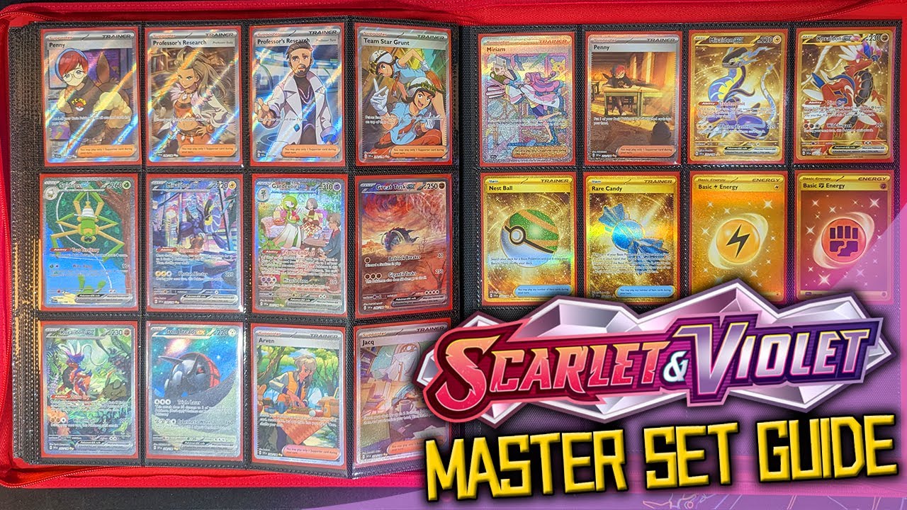 Scarlet Violet Master Set Guide - Set Your Binder Right the First Time ...