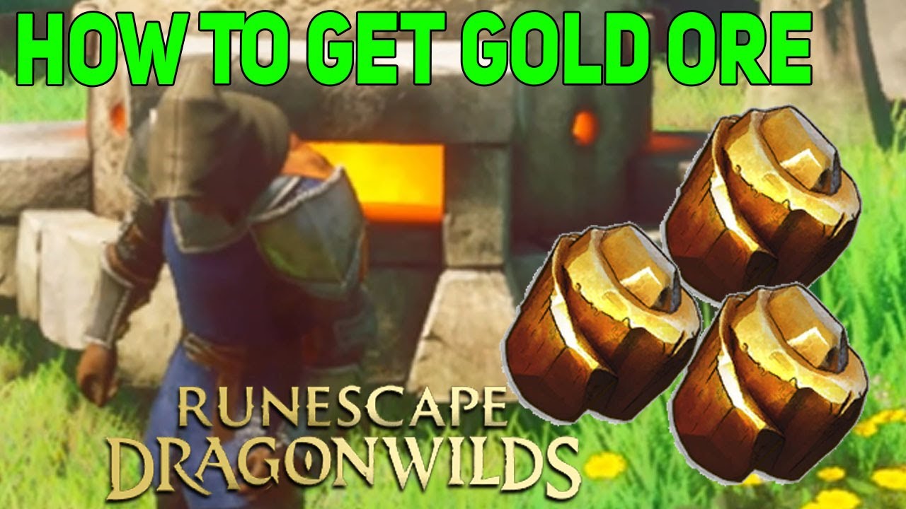 How To Get Gold Ore in RuneScape Dragon Wilds, Golden Ore Location ...