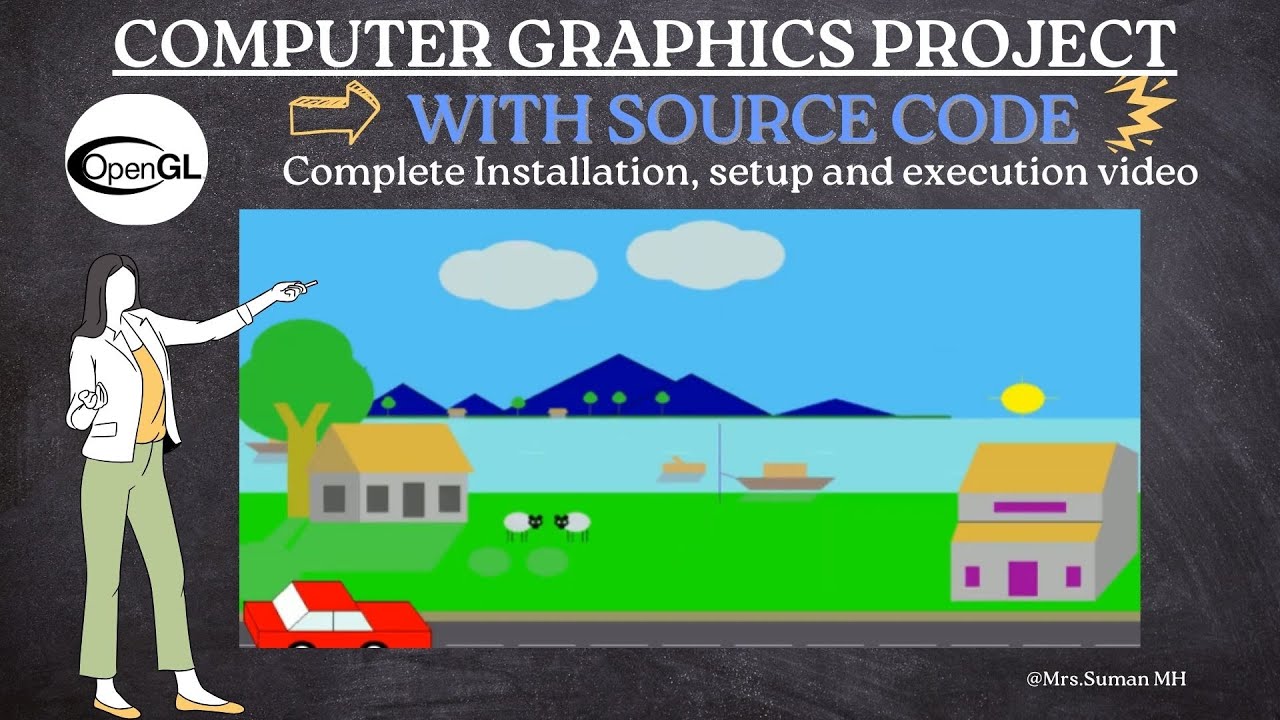 Village | OpenGL Project | Computer Graphics Project | With Source Code ...