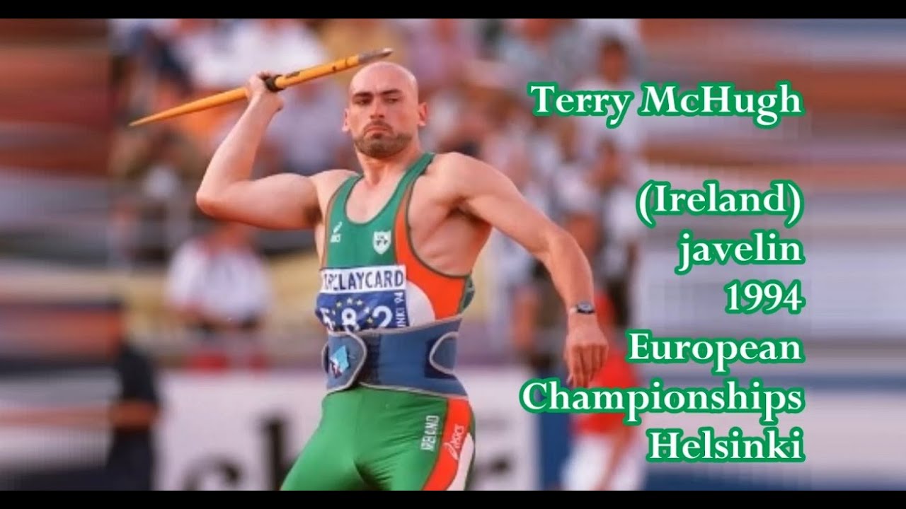 Terry McHugh (Ireland) javelin 1994 European Championships Helsinki. - YouTube