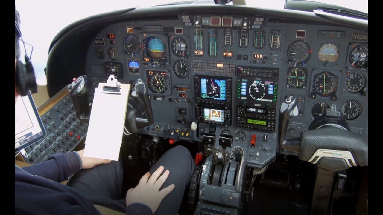 Cessna Citation 501SP Seattle to Portland - full flight, single pilot ...