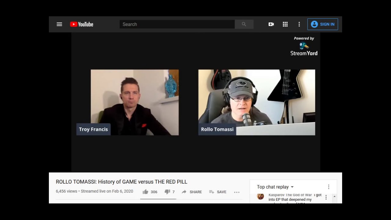 Rollo Tomassi gets mad when called a PUA by Mgtow? - YouTube