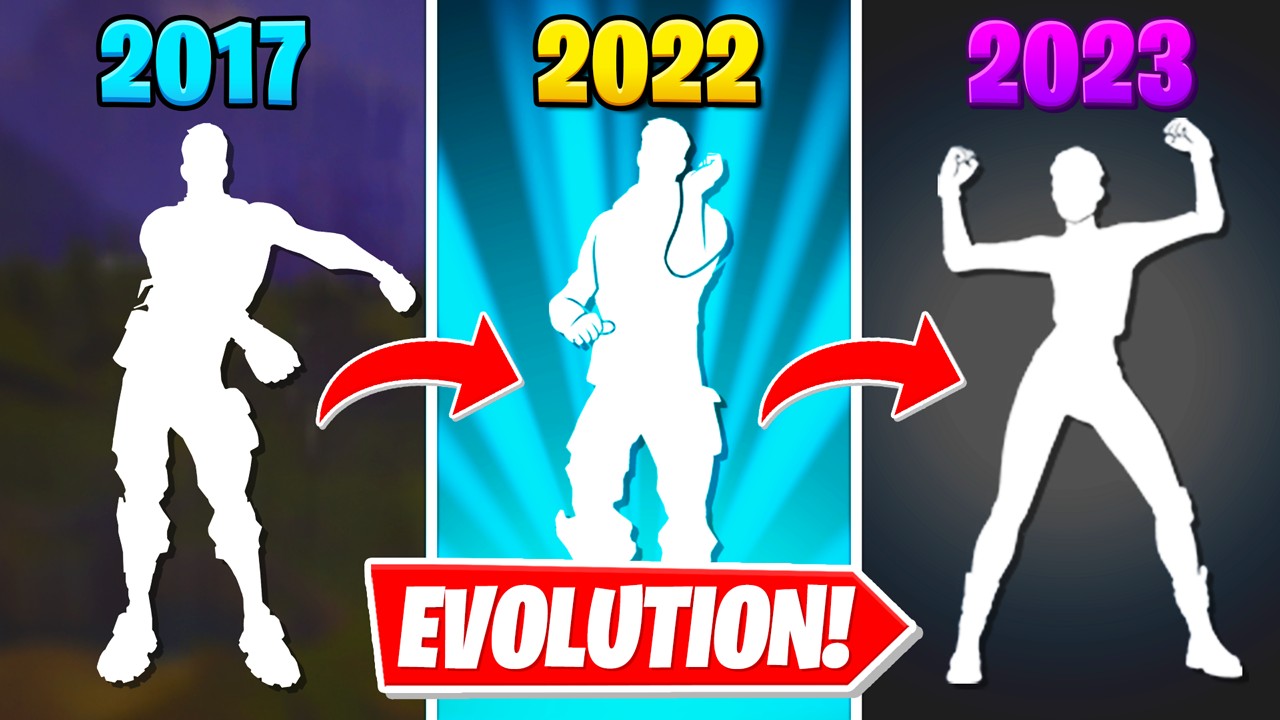 Fortnite Dances Evolution | 2017 - 2023 - YouTube
