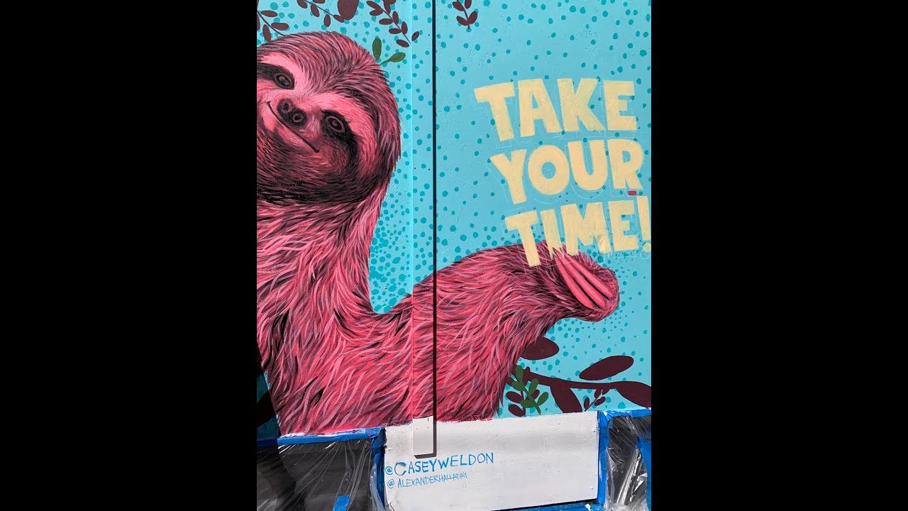 Casey Weldon @ Alexander Halladay -Mural in Pioneer Square during COVID ...