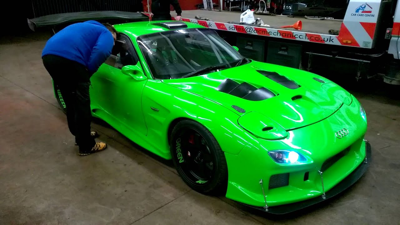 Kermit II ( triple rotor RX7 ), almost ready for mapping - YouTube